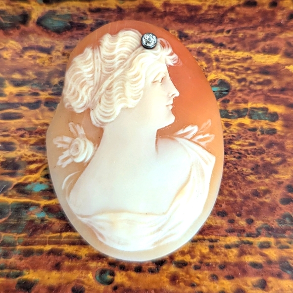 Jewelry | Vintage Cameo Carved Side Profile Shell | Poshmark